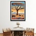 South Africa Poster Majestic African Landscape With Elephants and ...
