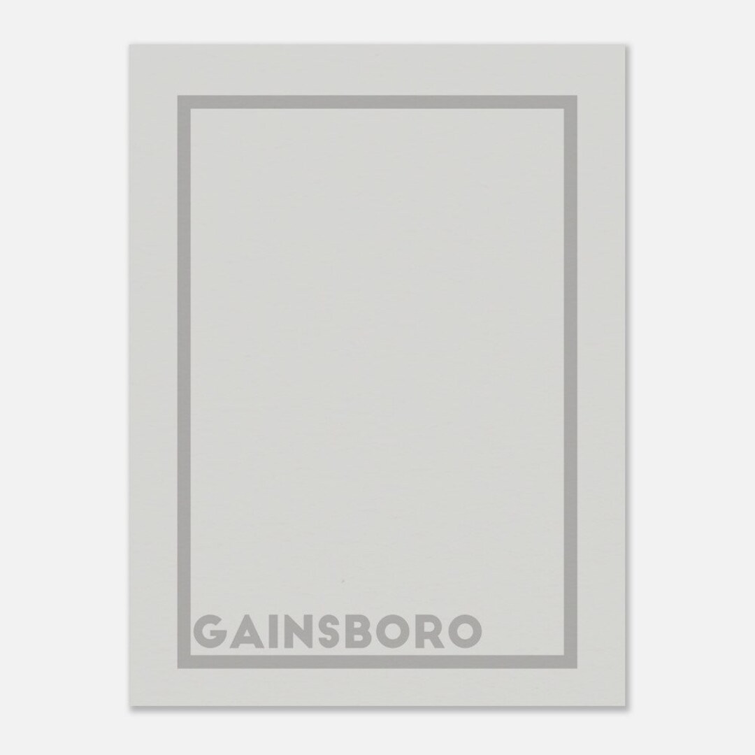 Sleek Simplicity Gainsboro Gray Poster - Etsy