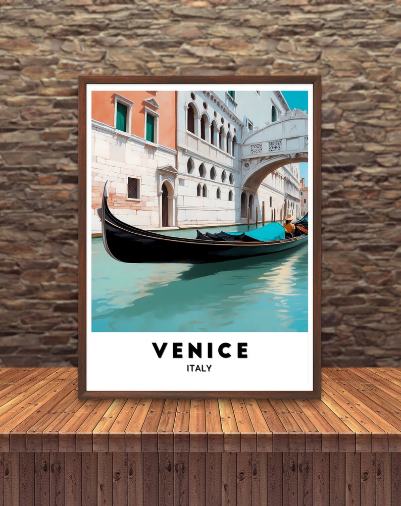 Bridge of Sighs Poster Elegant and Timeless Art Print of Venice's ...
