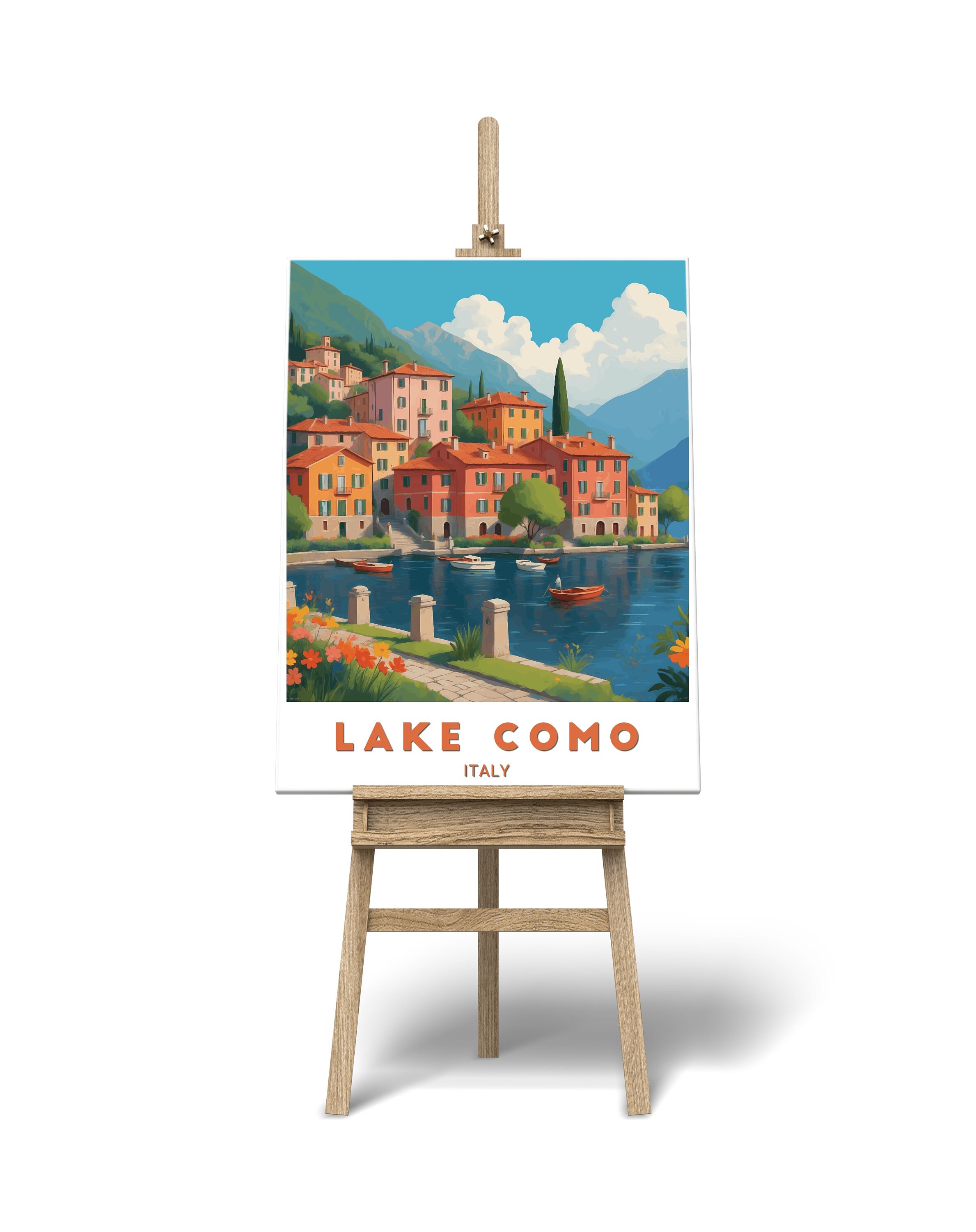 Lake Como Poster Stunning Art Print Showcasing the Picturesque Charm ...
