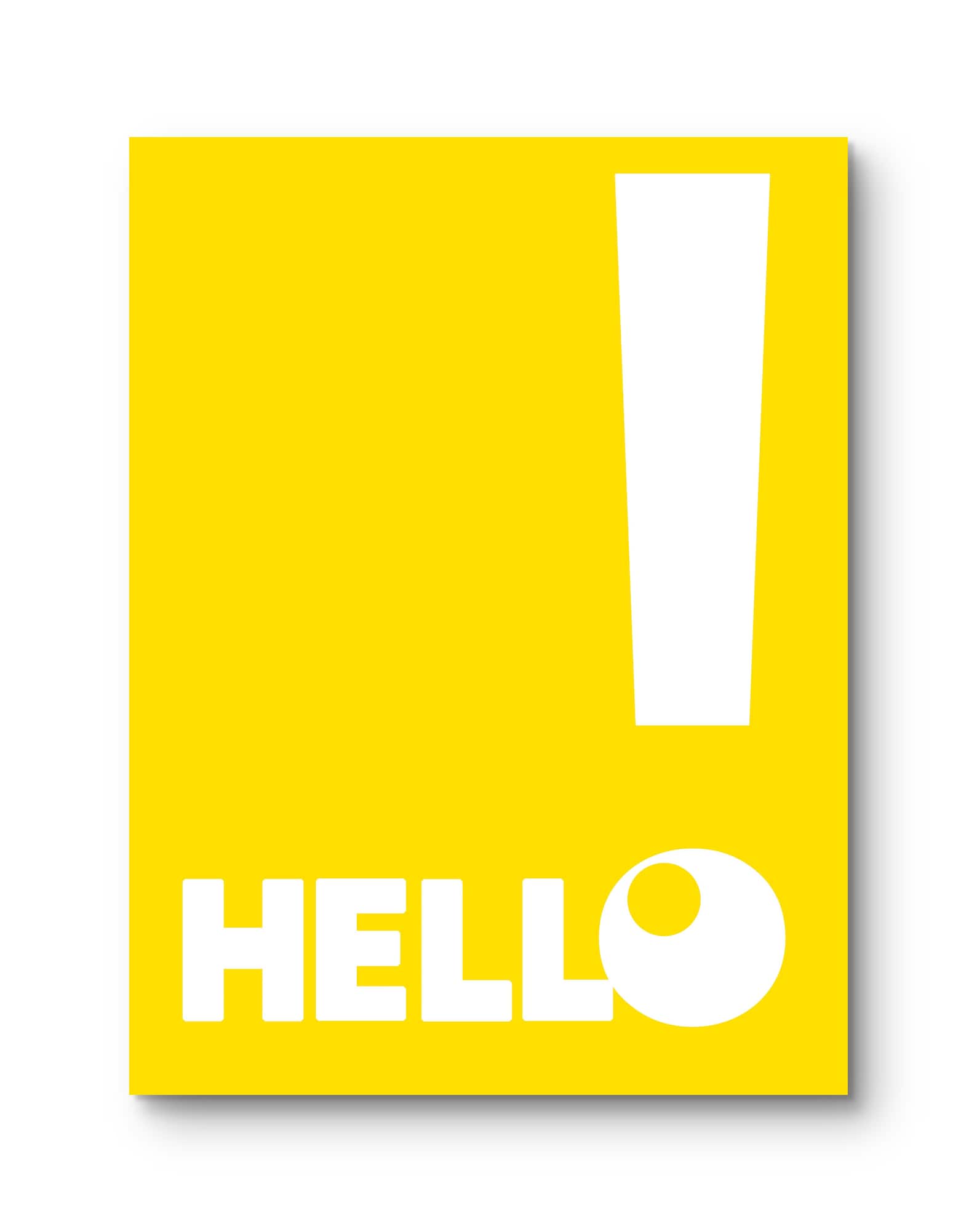 Hello Poster, Yellow Poster yellow 'hello' Greeting Poster Warm Welcome ...