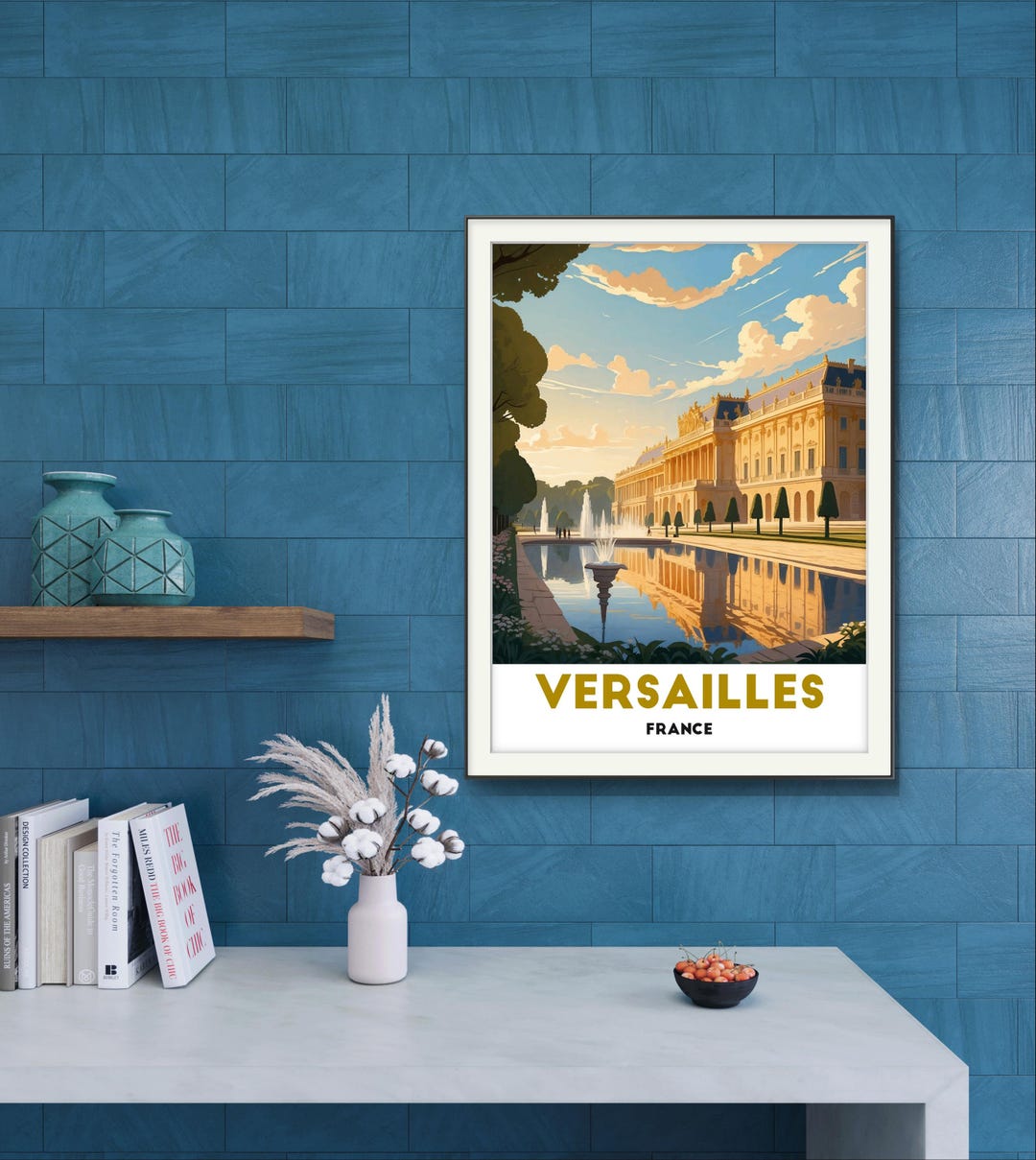 Versailles France Poster - Grand Gardens of the Palace of Versailles - Etsy