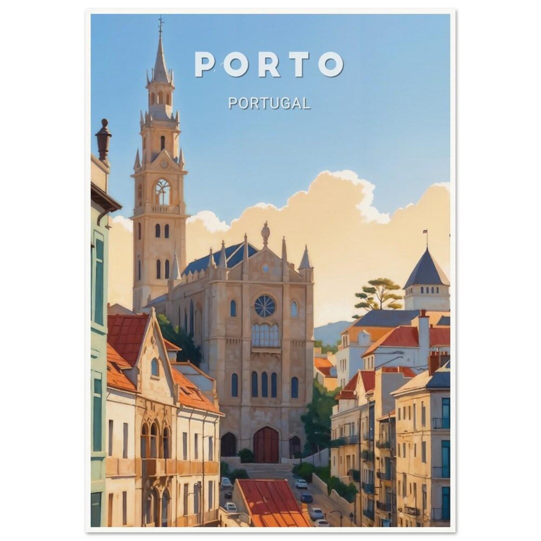 PORTO Poster: an Artistic View of Portugals Historic Architecture in ...