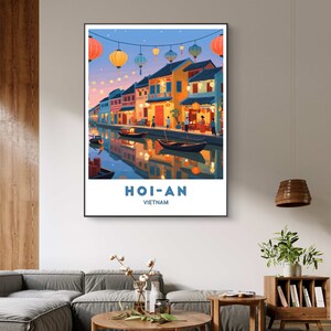 Hoi an Poster Stunning Art Print Showcasing the Vibrant Lantern Streets ...