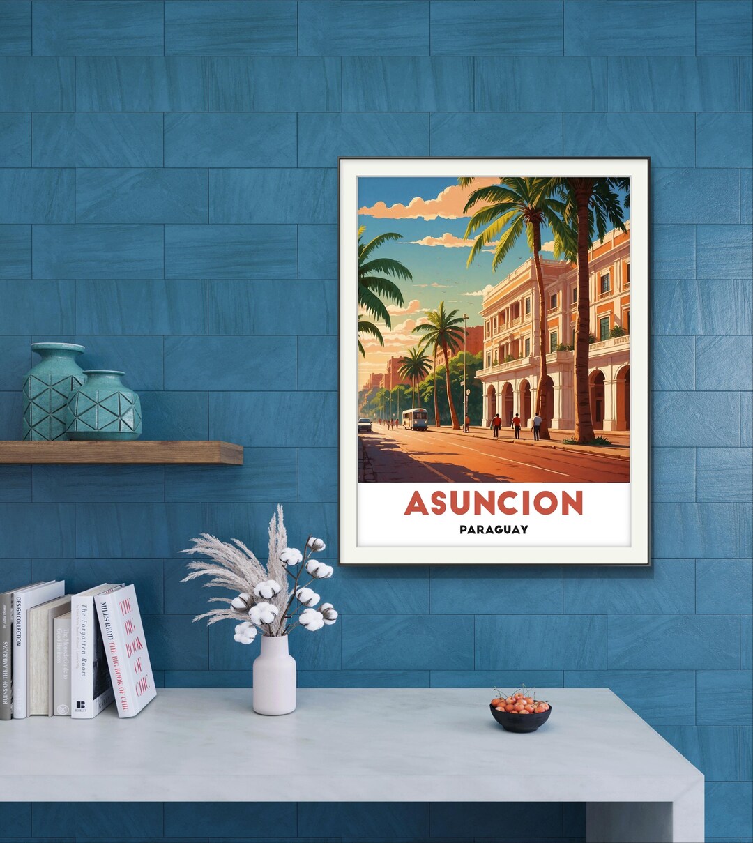 Asunción Poster - Streets of Tropical Elegance - Paraguay Poster - Etsy