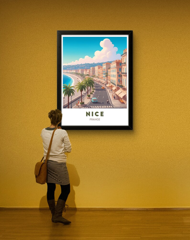 Nice Poster Stunning French Riviera Art Print Perfect Wall Decor for ...