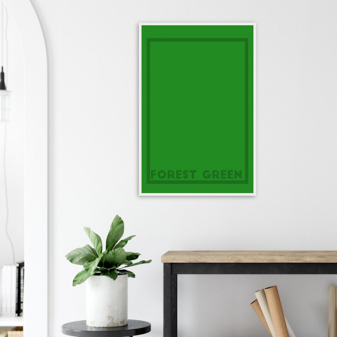 Enchanted Canopy Forest Green Poster - Etsy