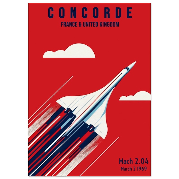 Concorde Poster - Etsy