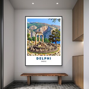 Delphi Poster - Stunning Ancient Ruins of Delphi, Greece Art Print - Perfect for Home or Office ...