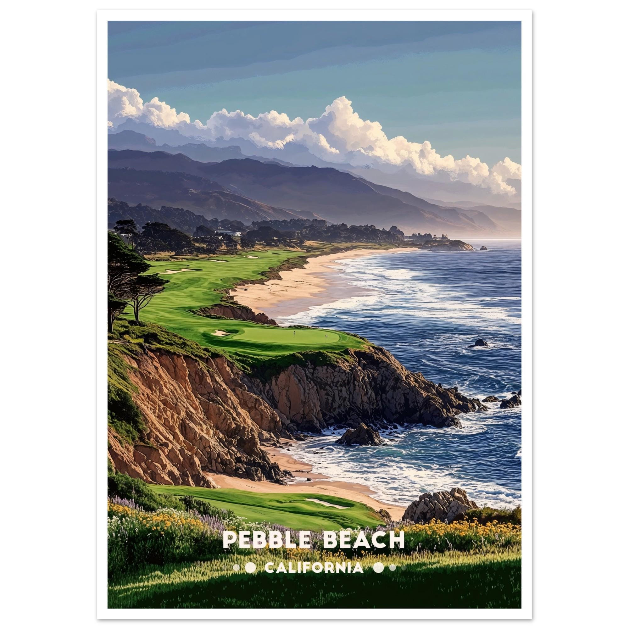 Pebble Beach 50X70 - Etsy Italia