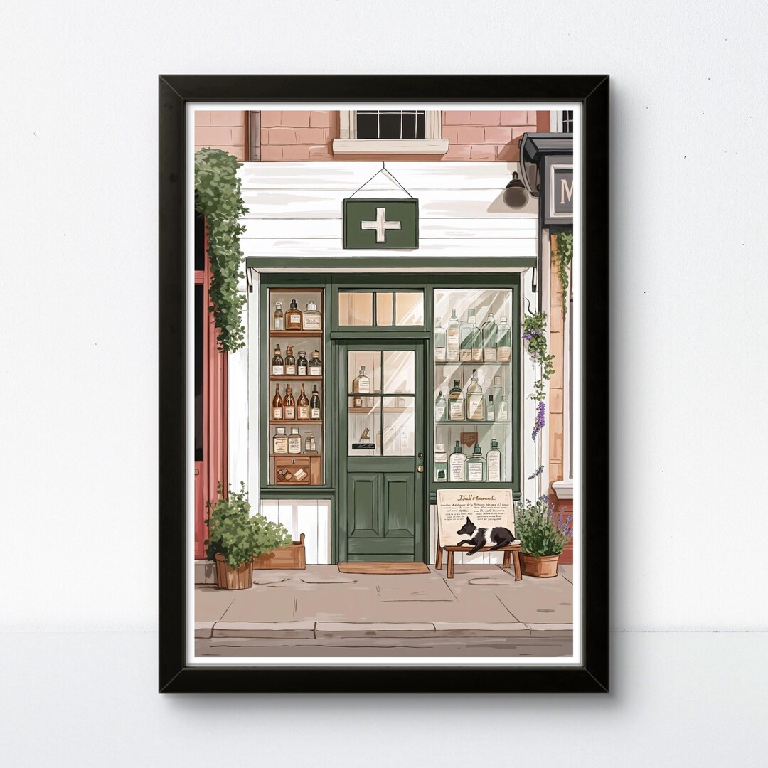 Vintage Apothecary Poster: Herbal Remedy Shop Wall Art - Etsy