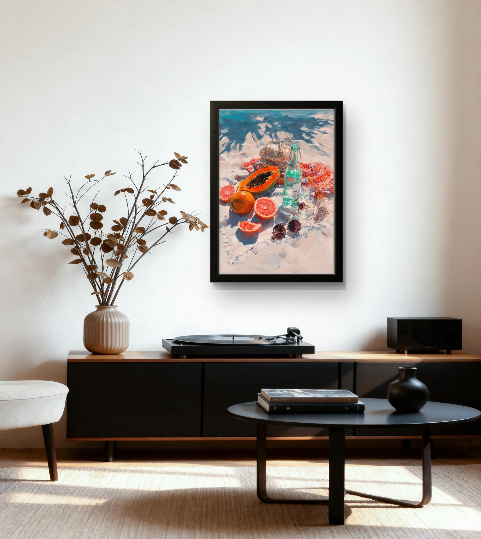 Póster de bodegón de verano: Arte mural de frutas tropicales - Etsy México