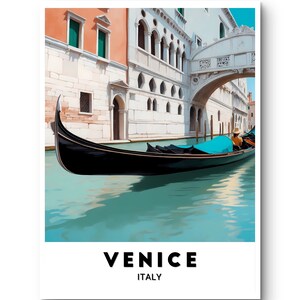 Bridge of Sighs Poster Elegant and Timeless Art Print of Venice's ...
