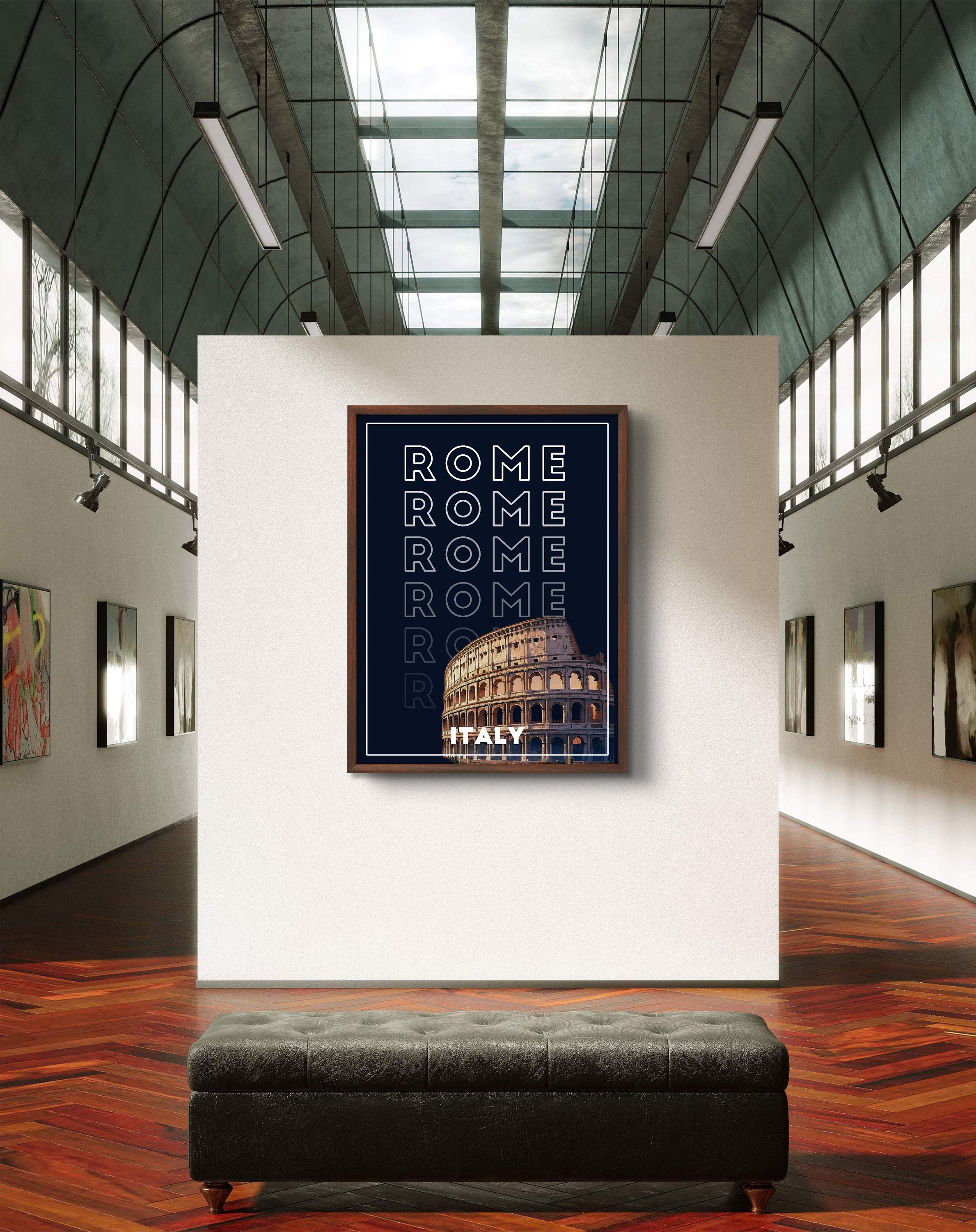 Rome Colosseum Wall Art Ancient Rome Poster, Vintage Italy Travel Print ...