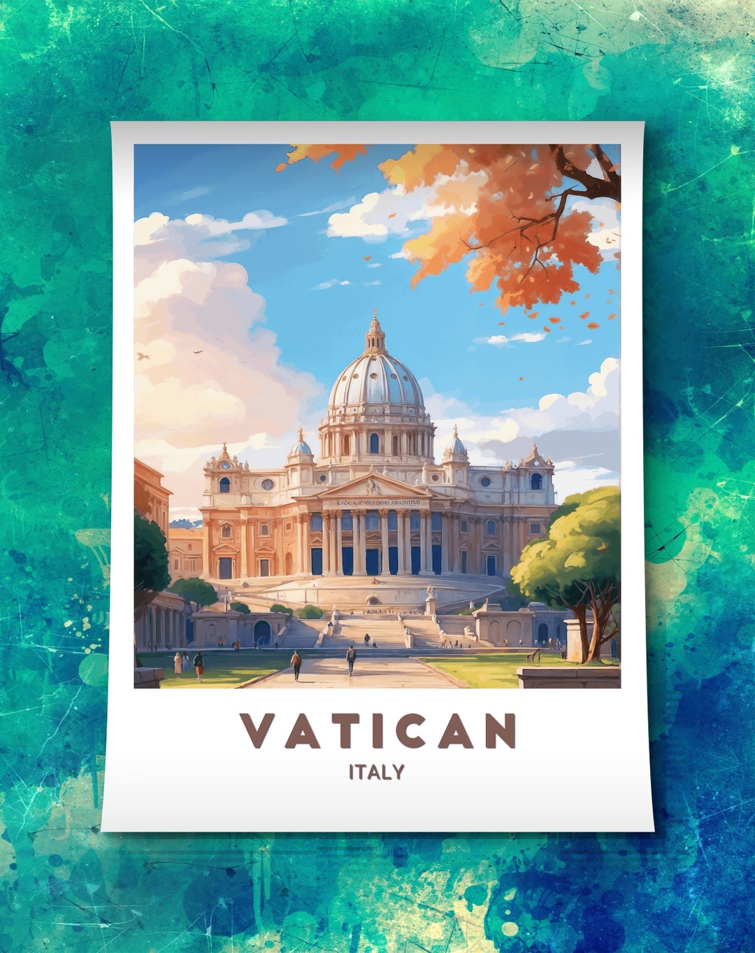 Vatican Poster: Stunning View of St. Peter's Basilica for Classic and ...