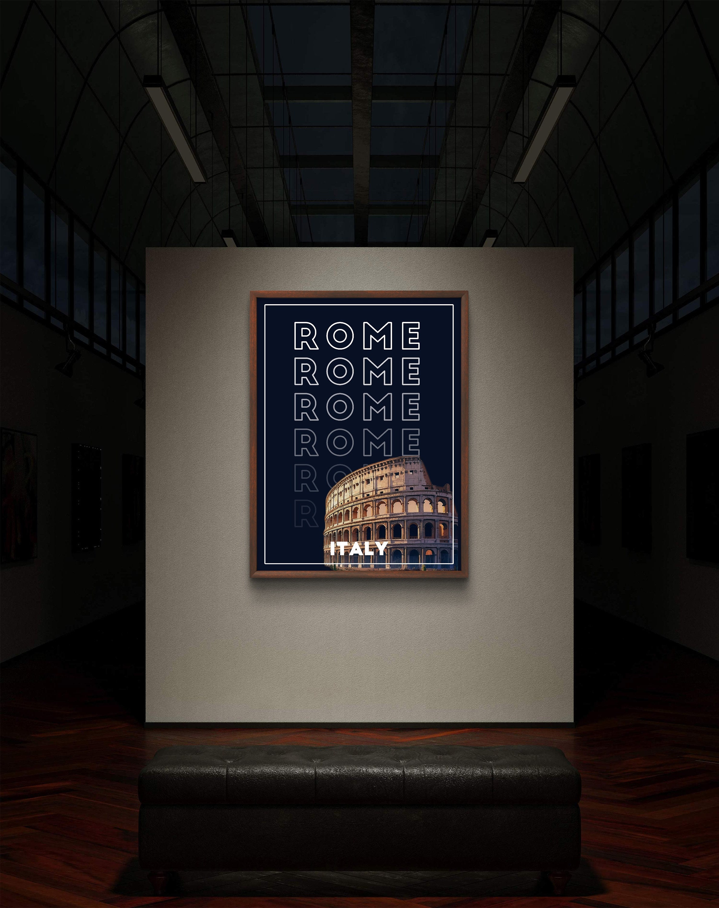 Rome Colosseum Wall Art Ancient Rome Poster, Vintage Italy Travel Print ...