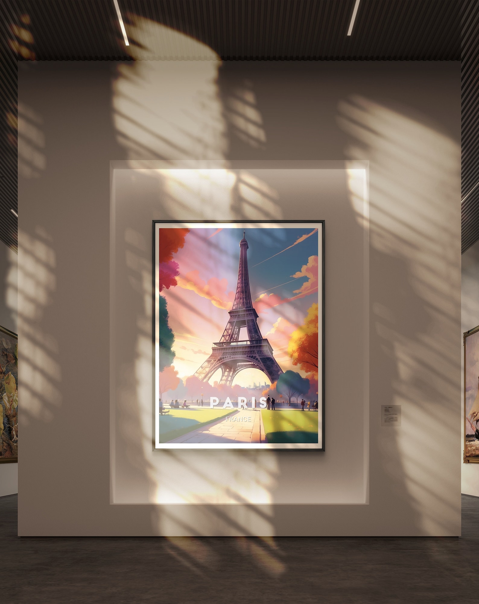 Paris Poster Enchanting Eiffel Tower Sunset, Perfect for Home, Office ...