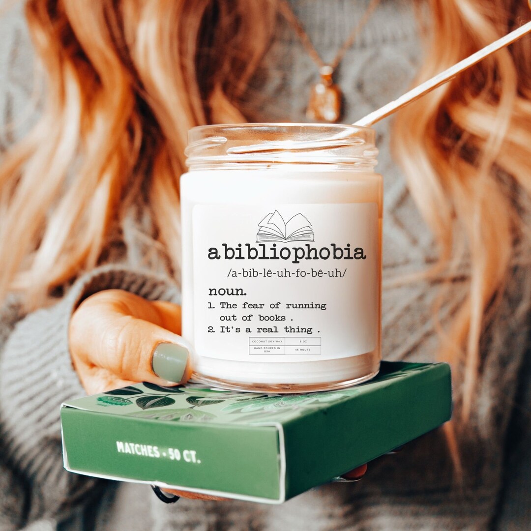 Bookish Candles, Abibliophobia Candles, Reading Candles, Funny Book ...