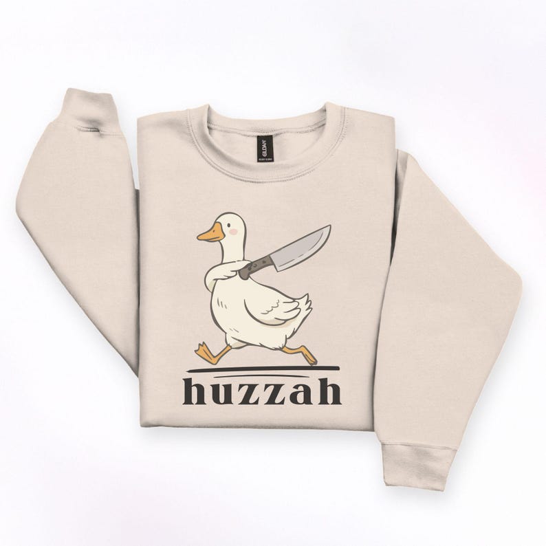 Huzzah Goose PNG | Funny Goose Meme Design | Retro Goose Design Digital ...