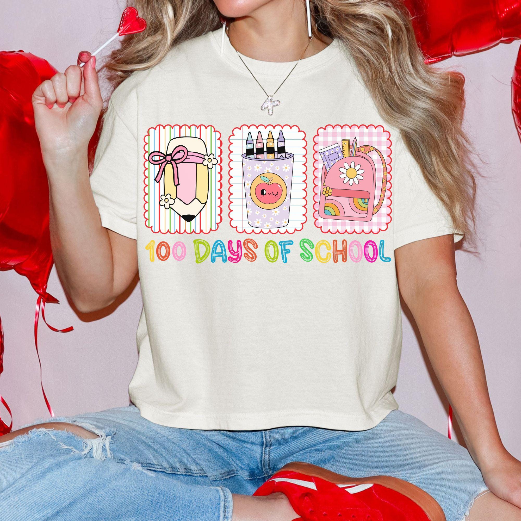 100 Days of School Day PNG | Whimsical 100th Day of School Teacher ...