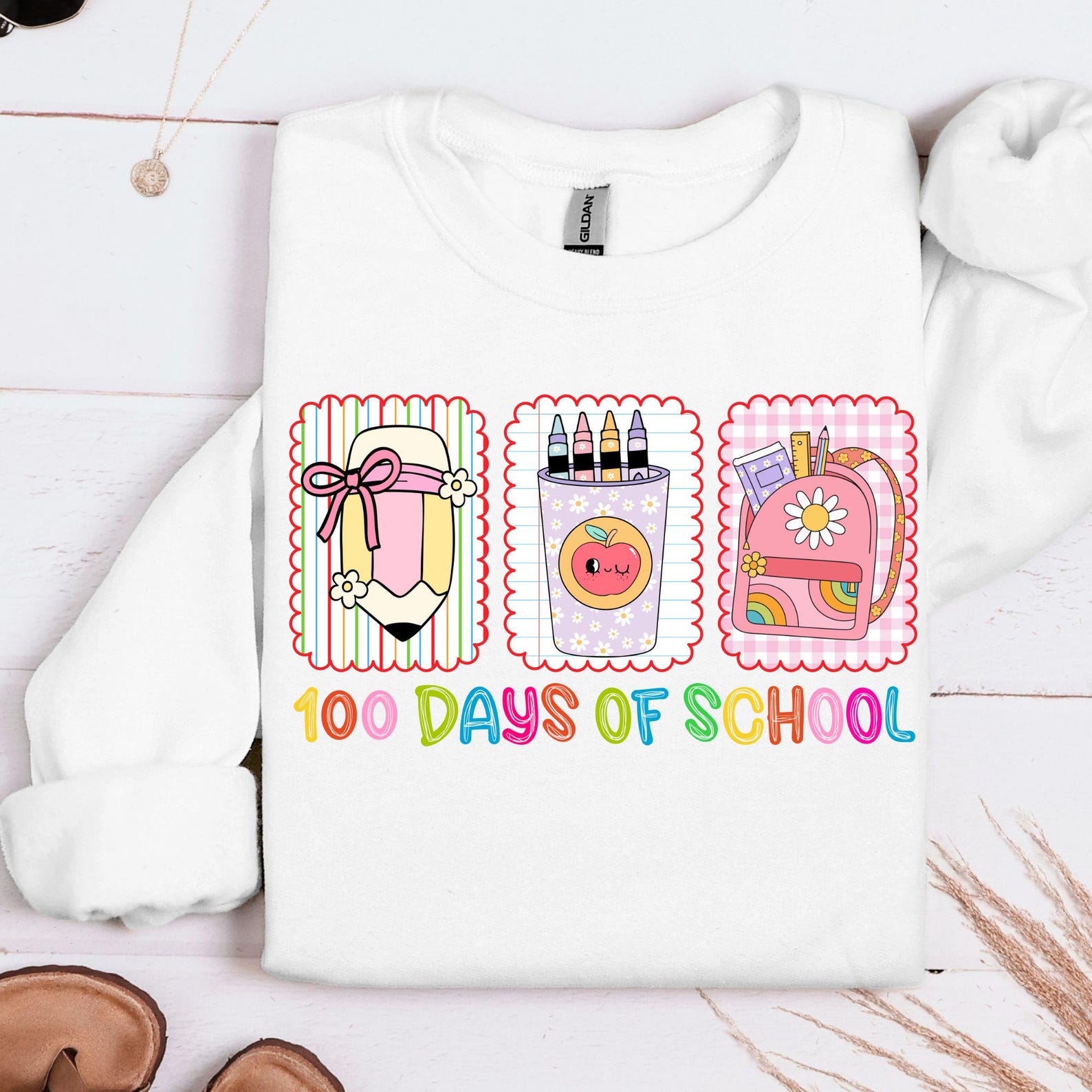 100 Days of School Day PNG | Whimsical 100th Day of School Teacher ...