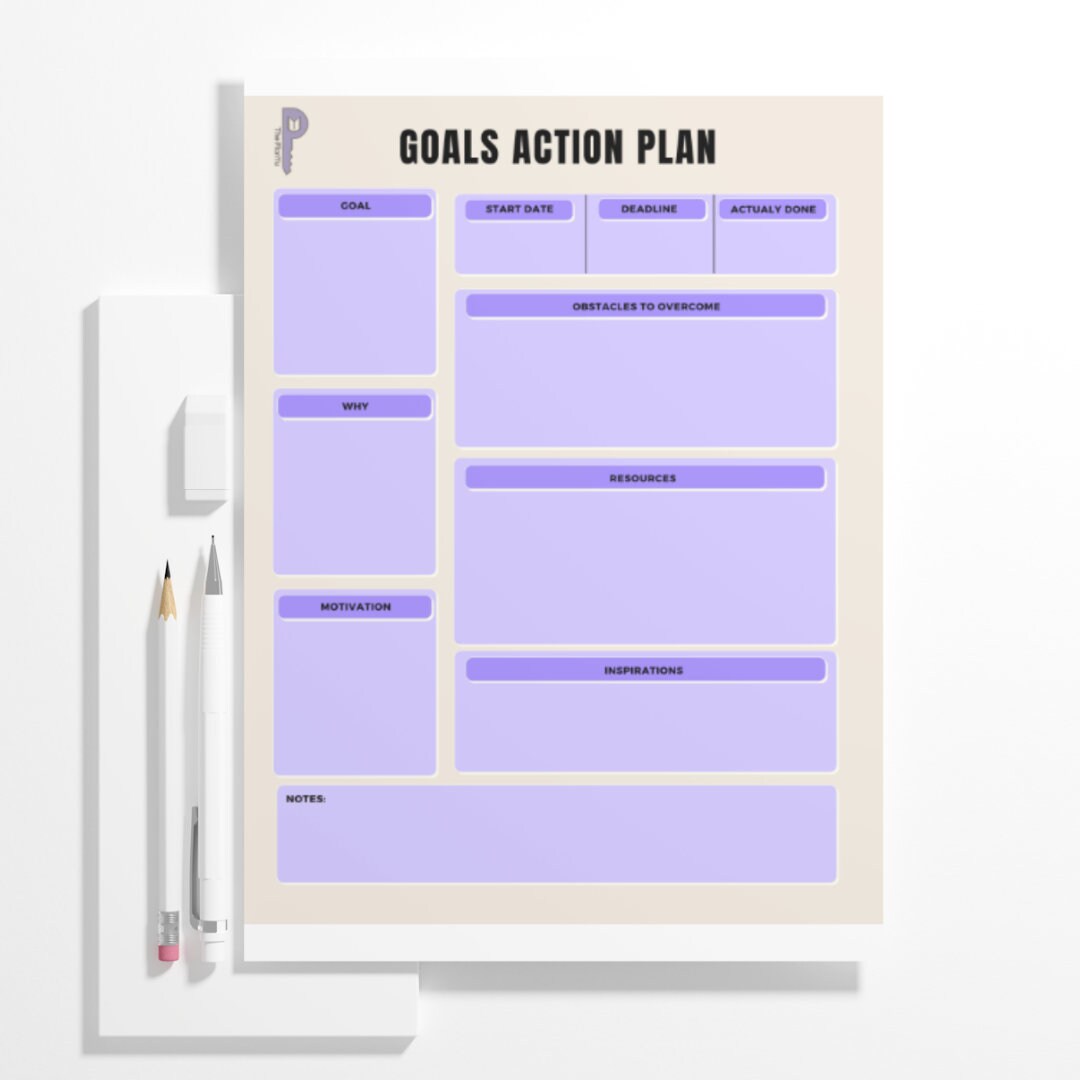 Goals Action Plan Template | Motivation Toolkit | Project Action Plan ...