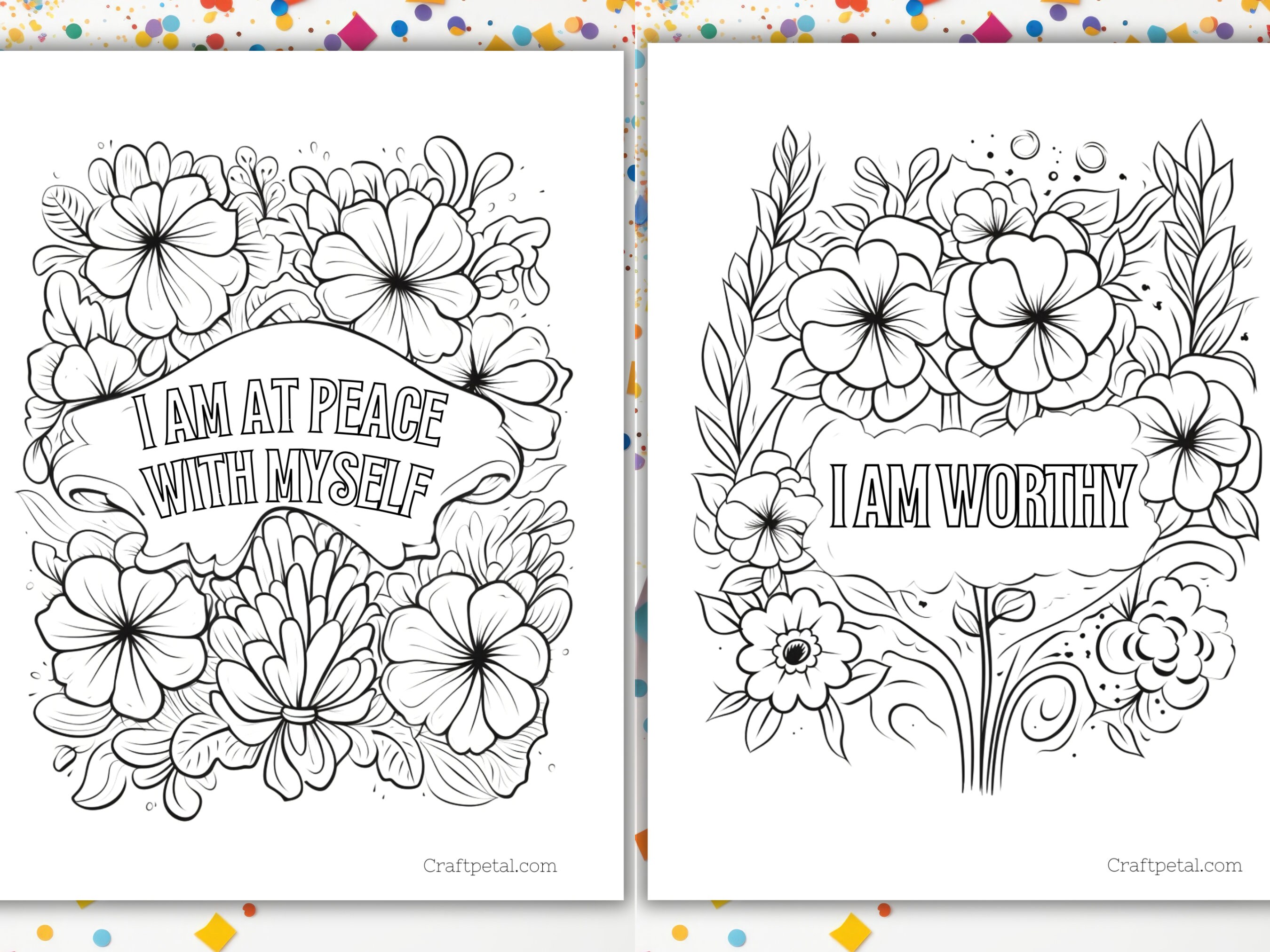 Motivational Coloring Pages Positive Quotes Coloring Pages PDF Adult ...