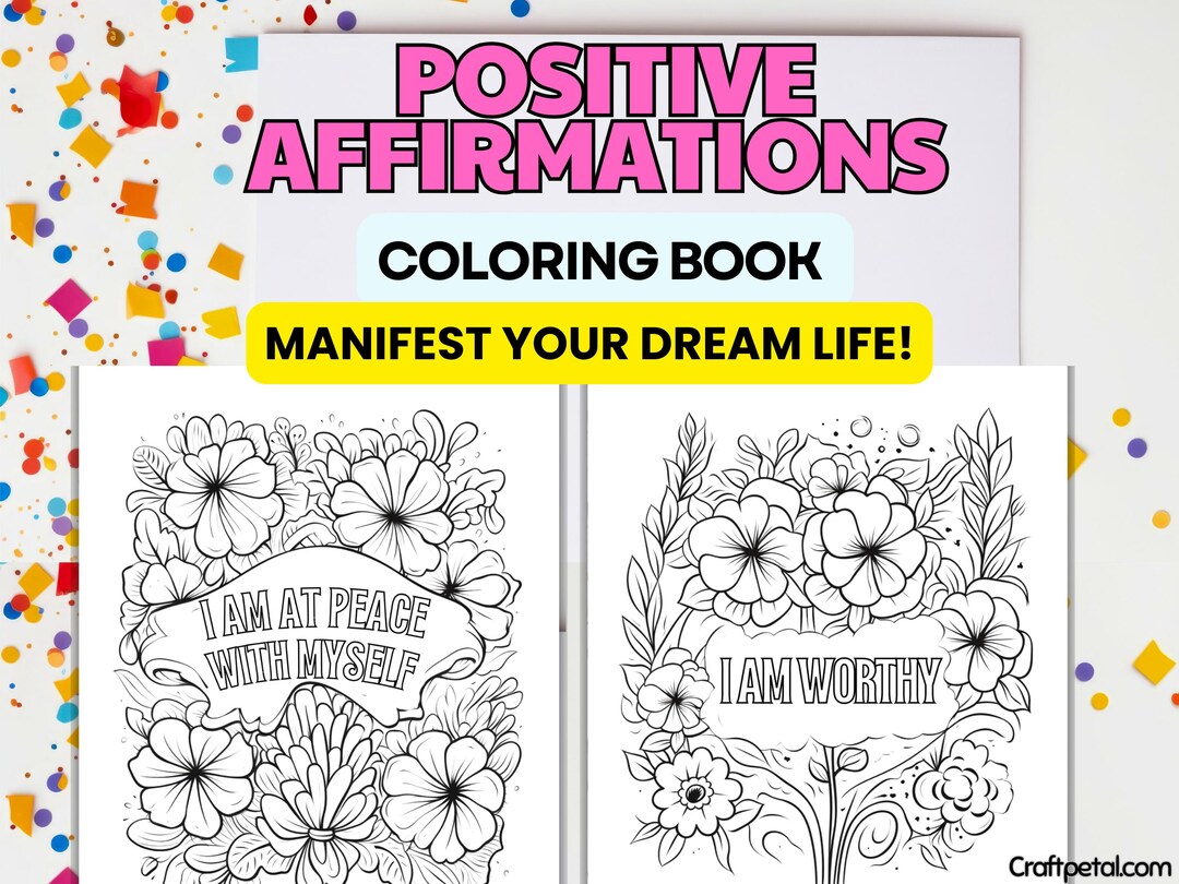 Motivational Coloring Pages Positive Quotes Coloring Pages PDF Adult ...