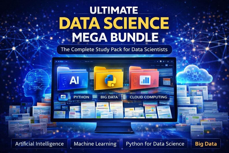 Data Science Mega Bundle Covering AI Machine Learning Python Big Data ...