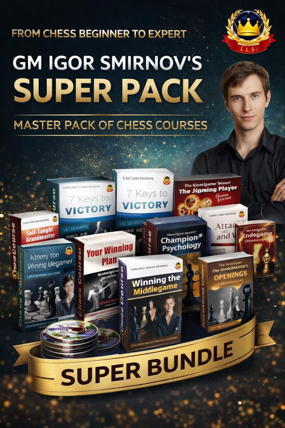 GM Igor Smirnov Super Pack Chess Course Bundle | Complete Beginner to ...