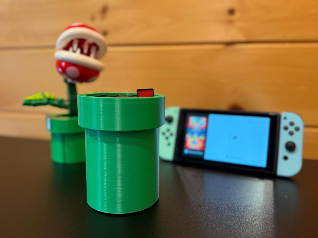 Nintendo Switch Game Storage - Spinning Green Pipe Edition - Etsy