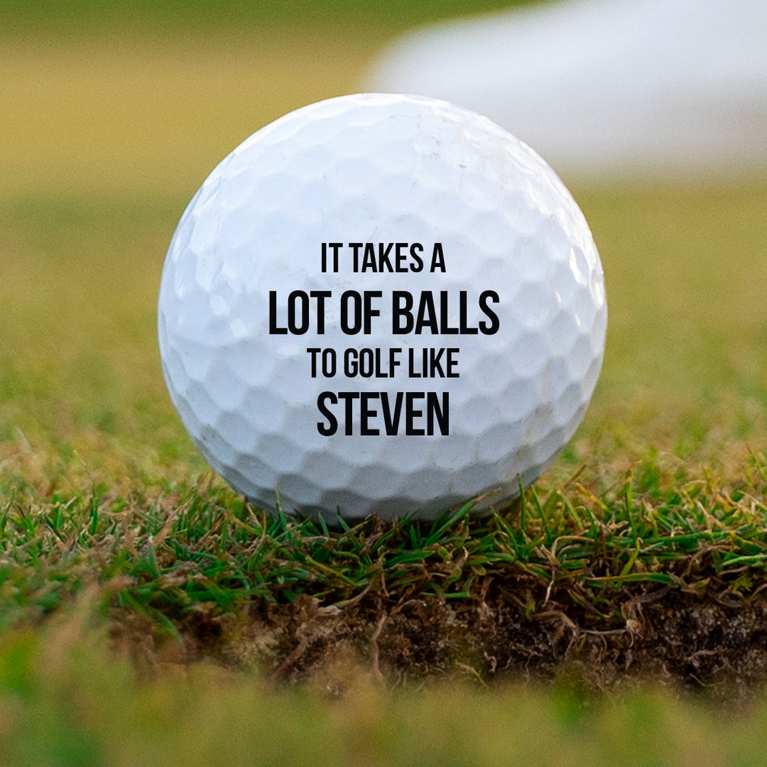 Personalized Name Custom Golf Balls Golf Gift for Golfer Fathers Day ...