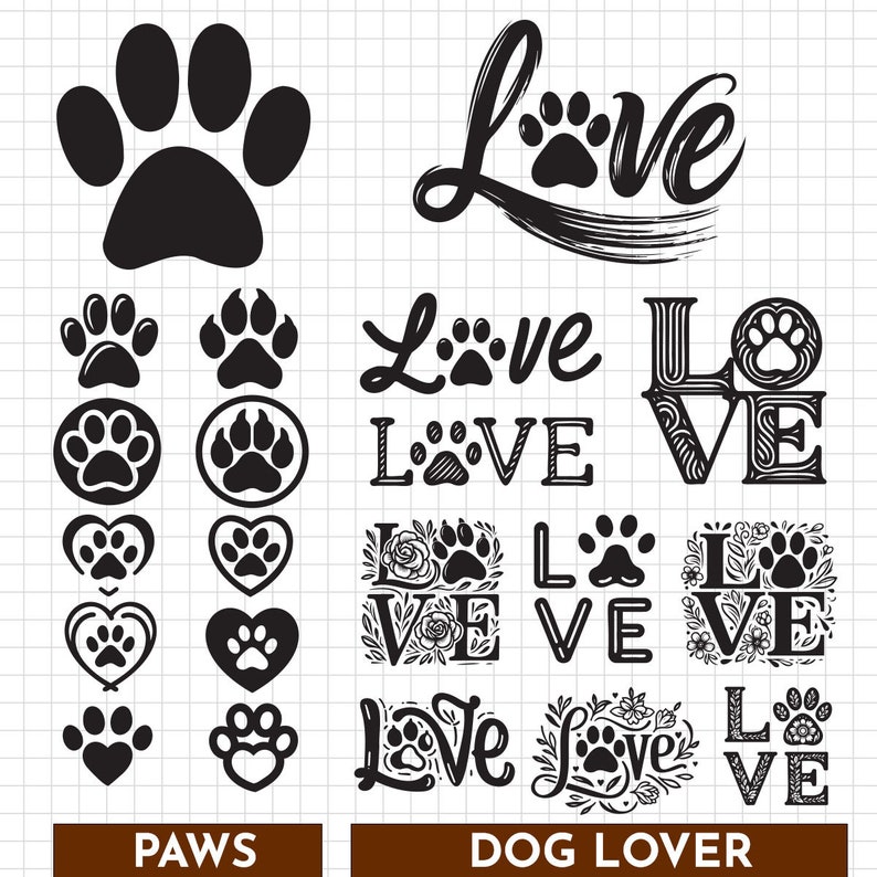 Dog Clipart Svg Bundle, Dog Mom SVG, Cricut Dog Cut Files Silhouette ...