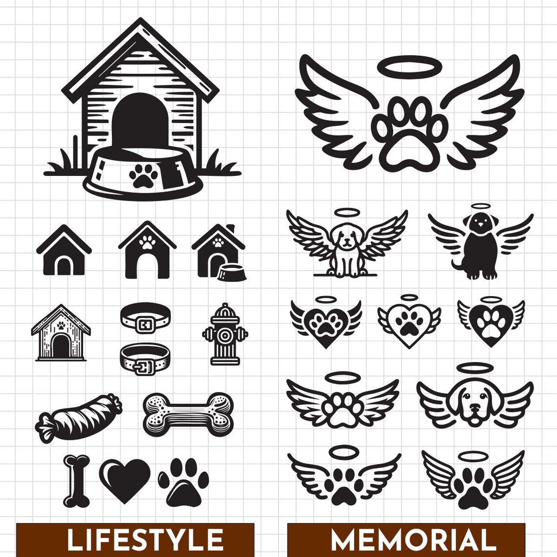 Dog Clipart Svg Bundle, Dog Mom SVG, Cricut Dog Cut Files Silhouette ...