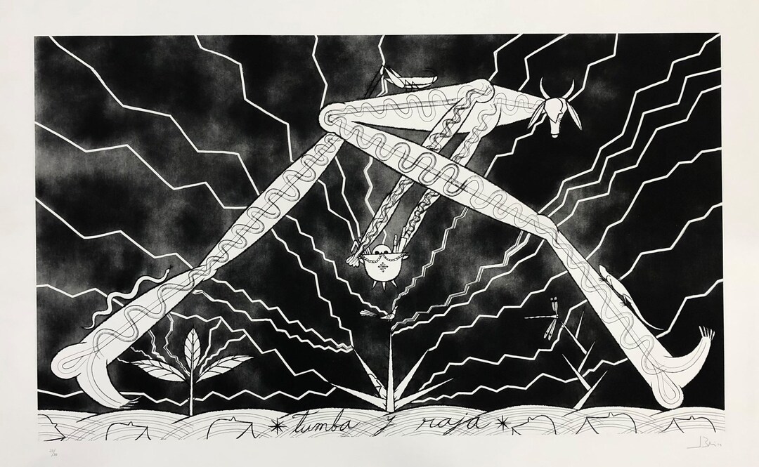 Tumba Y Raja by Jose Bedia Cuban Artist Signed Limited Edition - Etsy