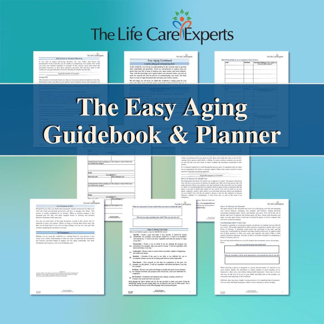 Easy Aging Guidebook - Age Comfortably and Gracefully - Goal Planner ...