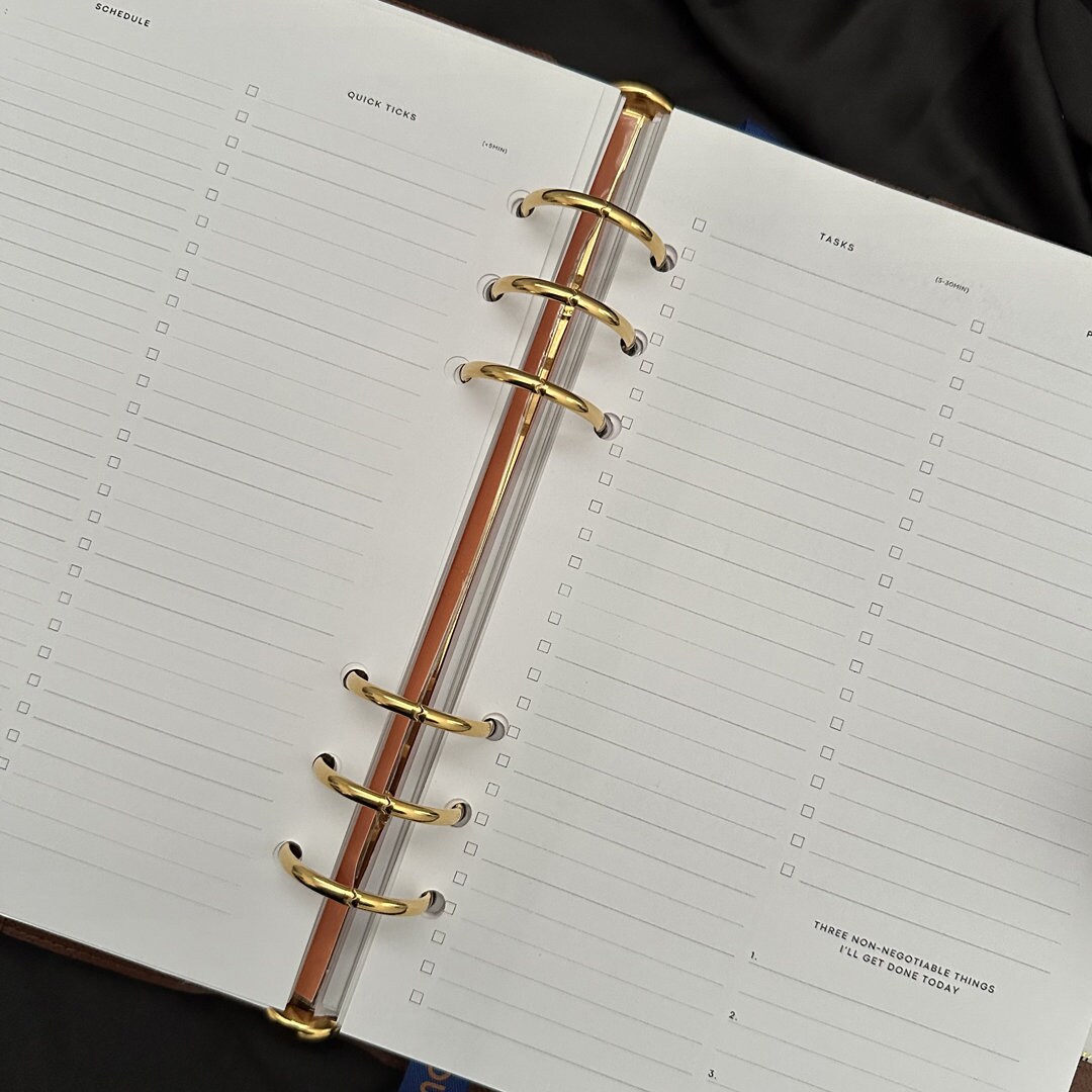 A5 Printable the Productivity Method Day on Two Page Printable Planner ...