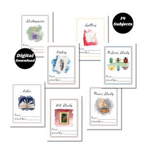 Charlotte Mason Homeschool Binder Covers: Printable Subject Planner ...