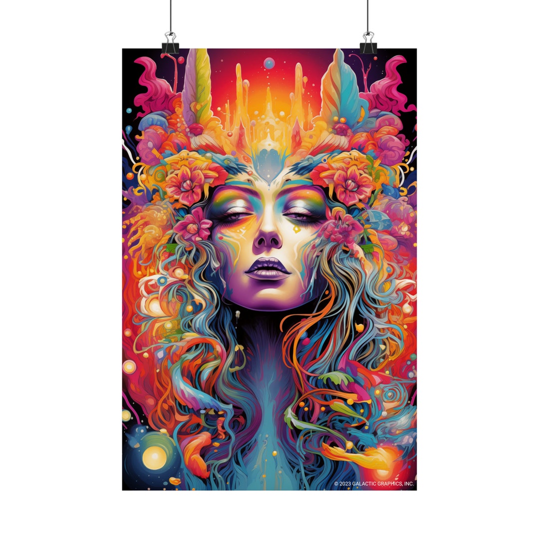 Psychedelic Goddess 02 - Etsy