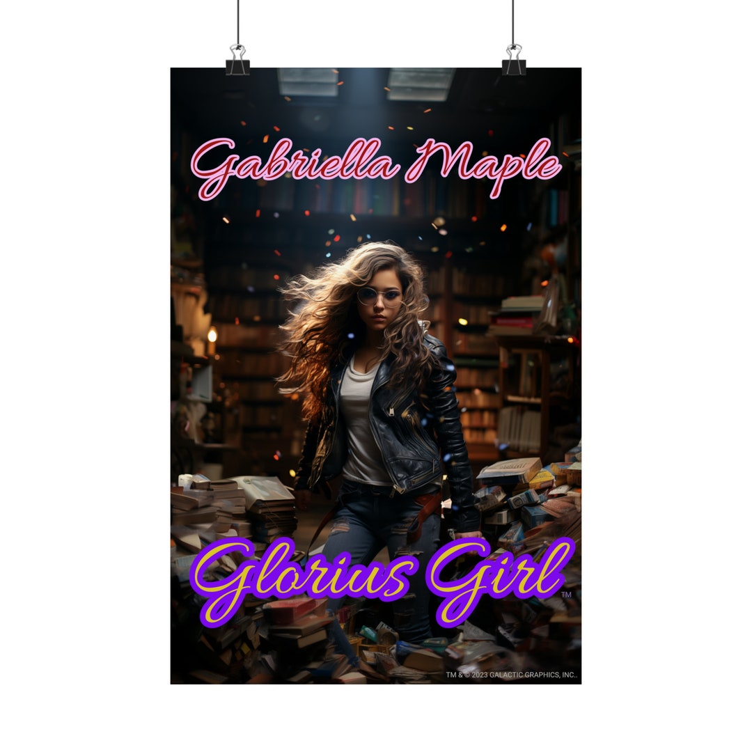 A Galactic Graphics Hero Series Poster Gabriella Maple: Glorious Girl the Library Incident - Etsy