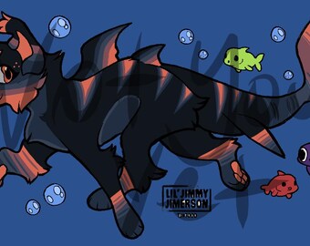 Character Fursona Adopts Furry Neon Sprinkles Shark - Etsy