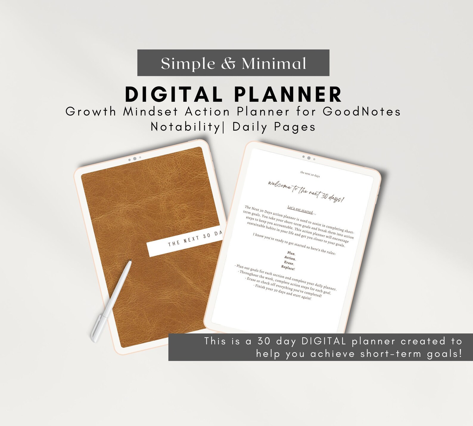 Goal Planner | Digital Planner | Goal Tracker | Goodnotes Planner ...