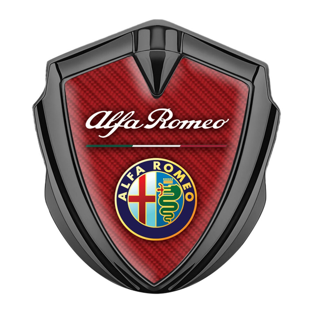 Alfa Romeo Decal Side Badge Emblem Handcrafted Premium Quality Metal ...