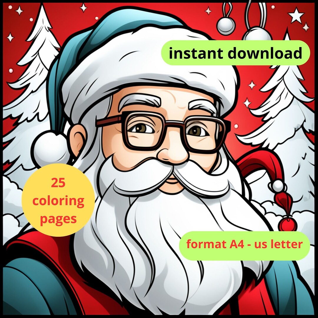 25 Coloring Pages V3 Merry Christmas Coloring Pages Christmas for ...
