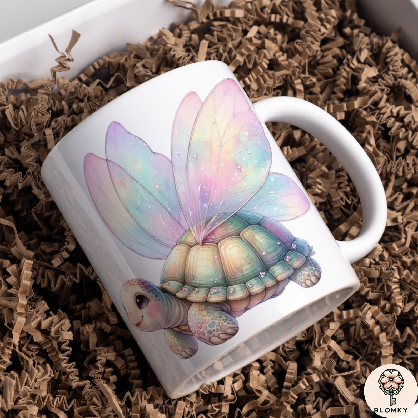 Enchanted Turtle Fairy Clipart Digital Download, Pastel Winged Turtles ...