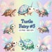 Enchanted Turtle Fairy Clipart Digital Download, Pastel Winged Turtles ...