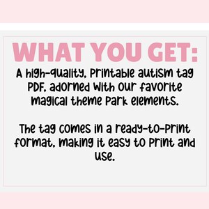Bow Mouse Autism Spectrum Tag Printable Stroller Tag - Perfect for Your ...