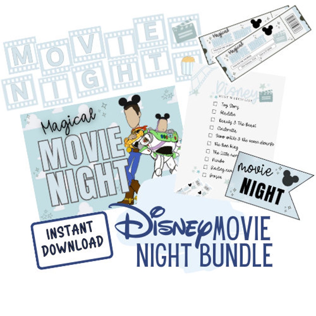 Printable Movie Night Bundle - Etsy