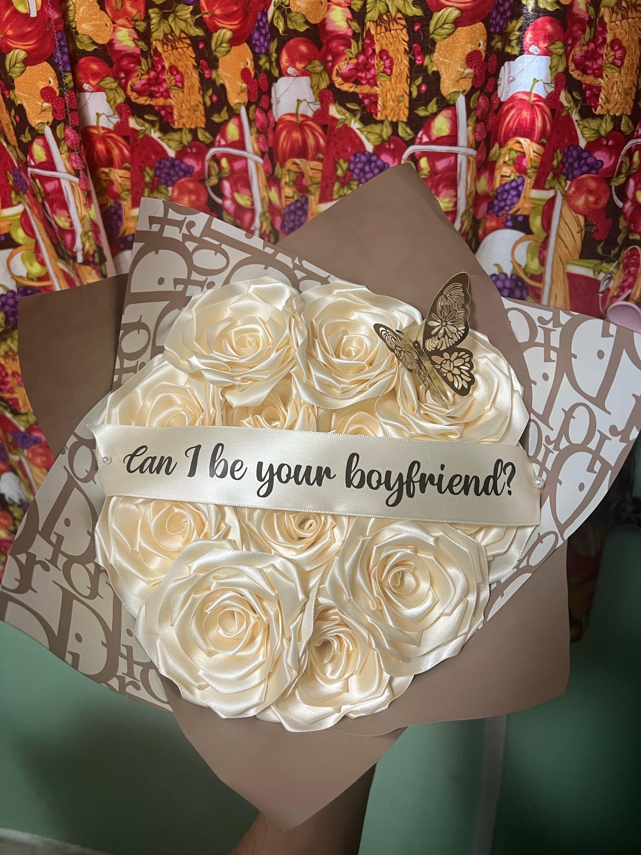 Eternal Rose Bouquet/ Rosas Eternas / Ribbon Rose Bouquet - Etsy