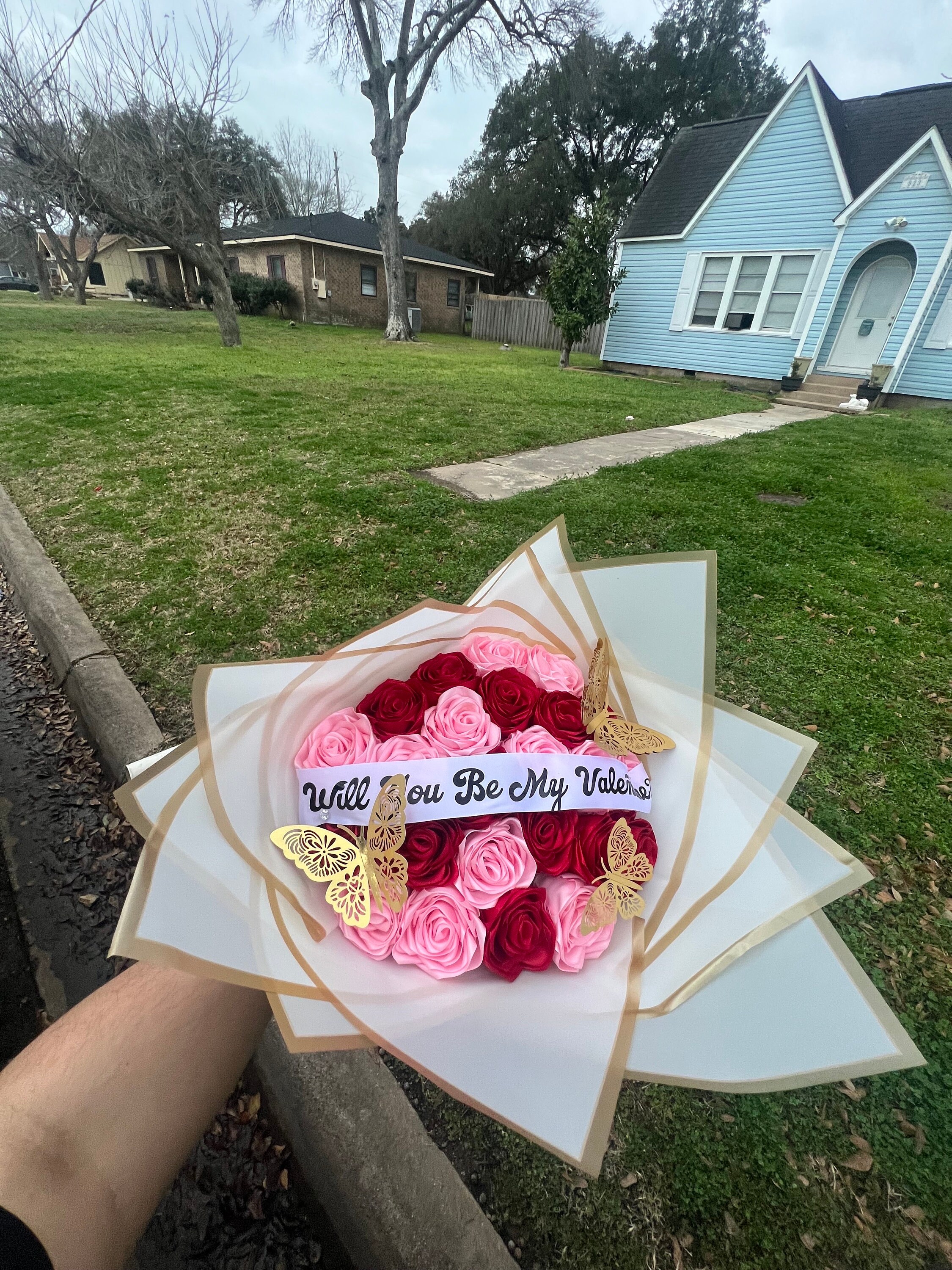 Eternal Rose Bouquet/ Rosas Eternas / Ribbon Rose Bouquet - Etsy